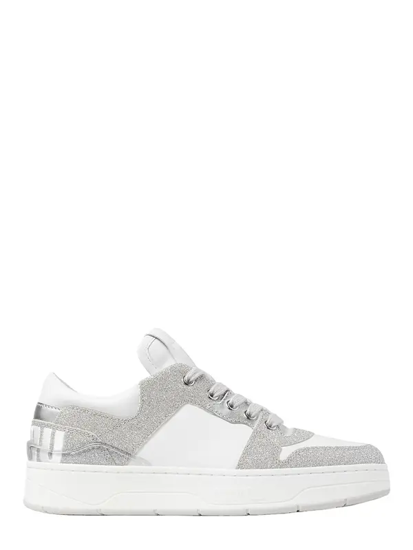 JIMMY CHOO Florent Lace-up Sneakers - Silver