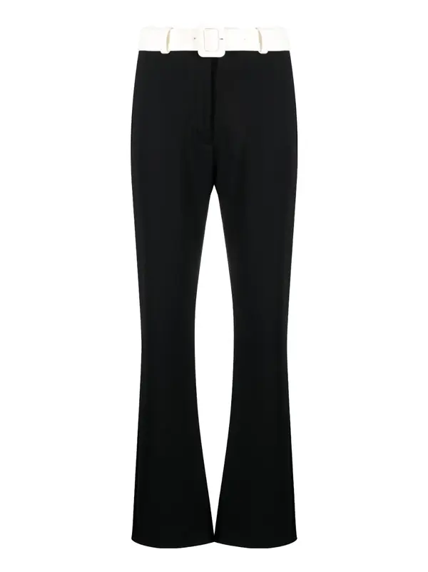 Viktor & Rolf Buckle Straight-leg Trousers - Black