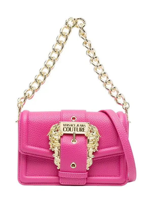 Versace Baroque-buckle Shoulder Bag - Pink