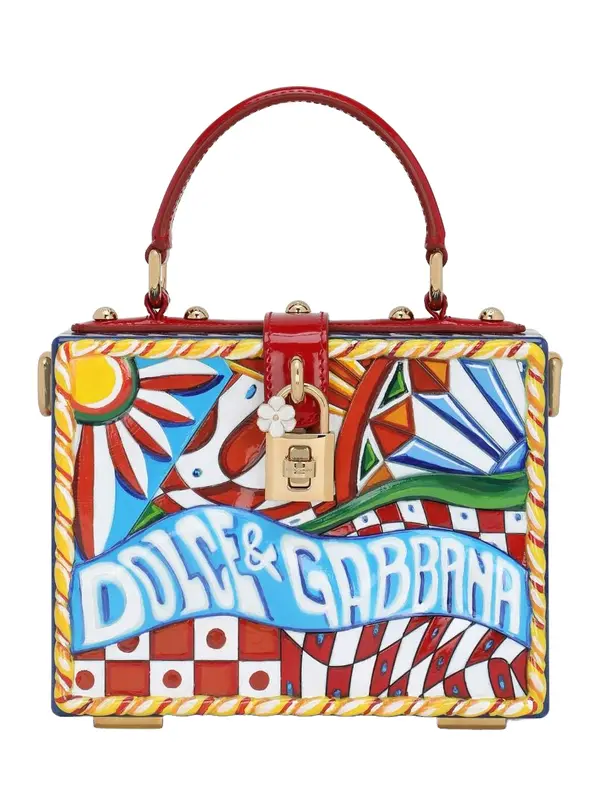 Dolce & Gabbana Dolce Box Carretto-print Tote - Red