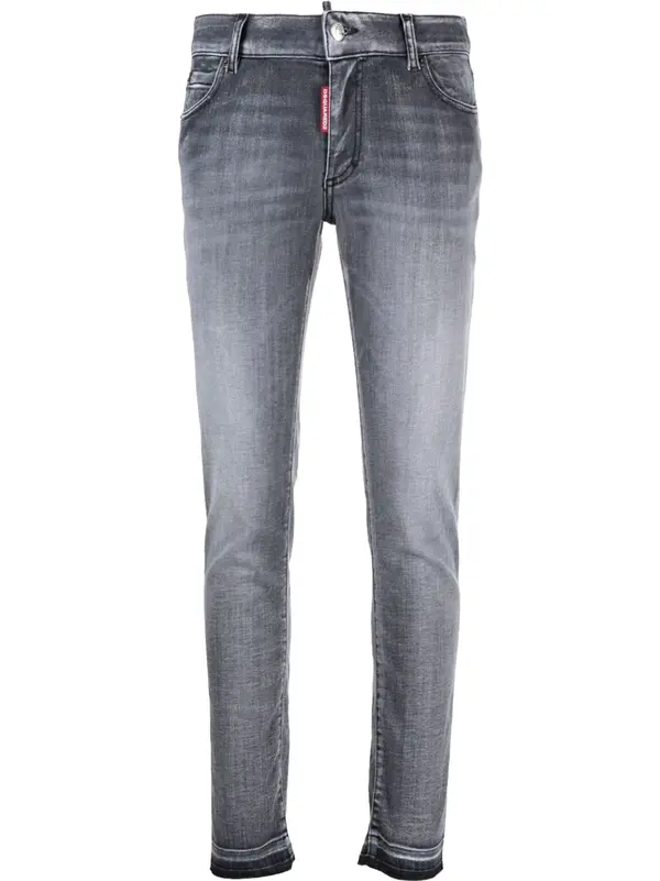 Dsquared2 Mid-rise Skinny Jeans - Grey