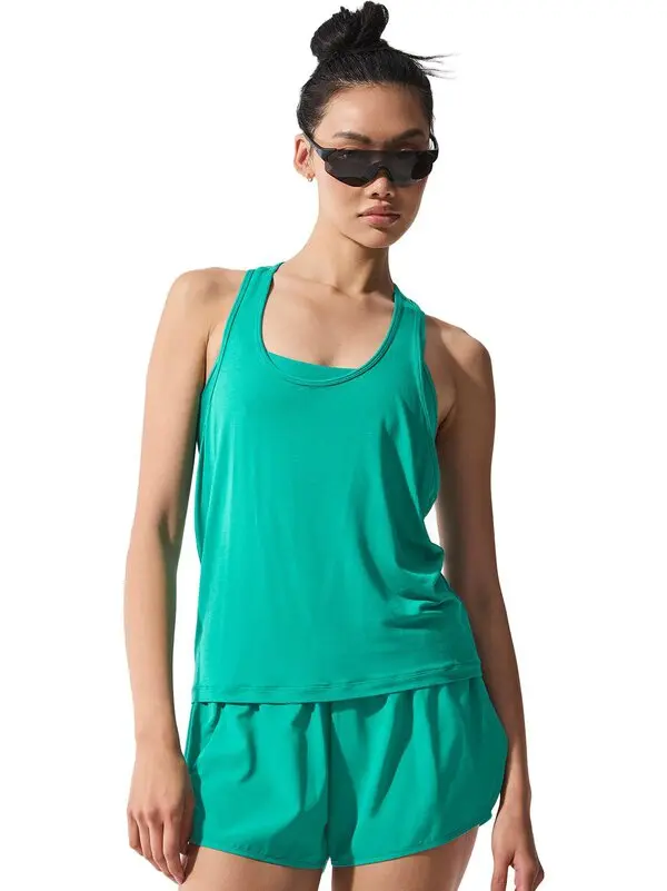 Alo Yoga All Day Tank Top - Spruce Green