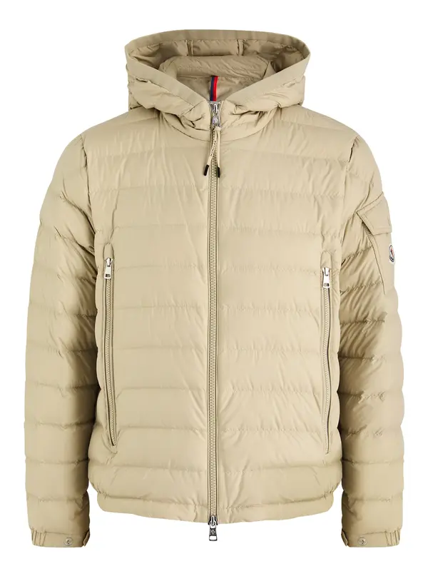 Moncler Galion Quilted Shell Jacket - Beige