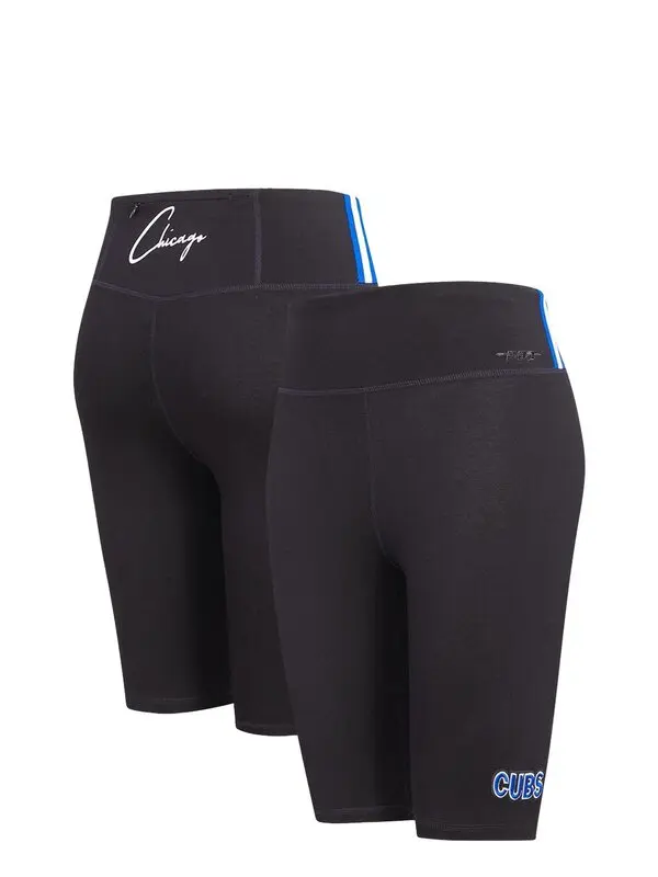 PRO STANDARD Chicago Cubs City Scape Bike Shorts - Black