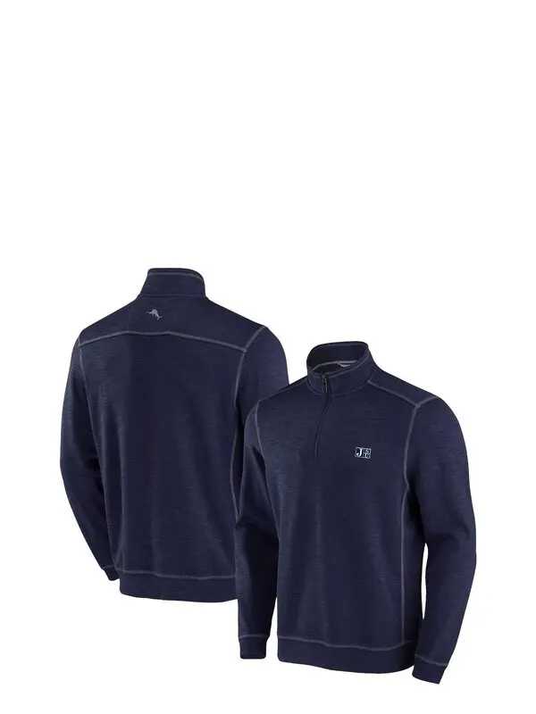 Tommy Bahama Jackson State Tigers Sport Tobago Bay Tri-blend Half-zip Jacket - Navy