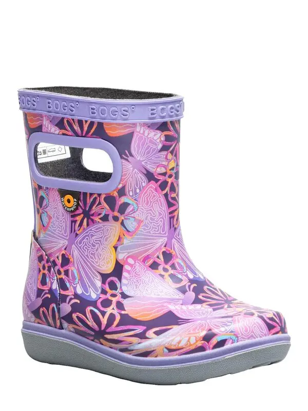 Bogs Skipper Ii Waterproof Rain Boot - Purple Multi