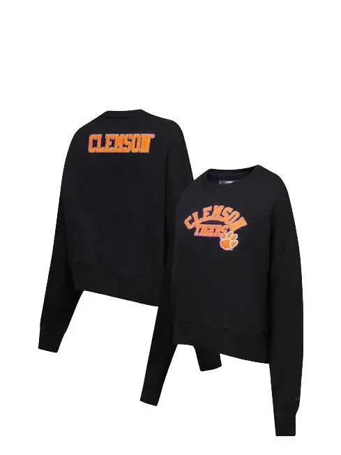 POST Clemson Tigers Classic 3-hit Pullover Sweatshirt - Black