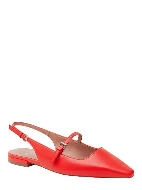 Linea Paolo Celeste Slingback Flats - Cherry Red