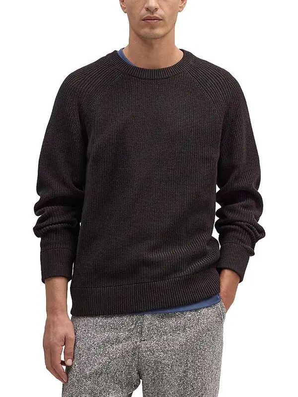 Nn07 Jacobo 6470 Cotton Regular Fit Crewneck Sweater - Dusky Port