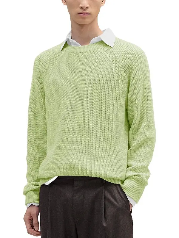 Nn07 Jacobo 6470 Cotton Regular Fit Crewneck Sweater - Spring Fern