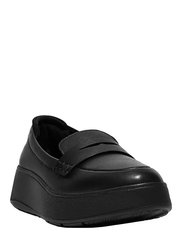 Fitflop F-mode Platform Penny Loafers - All Black