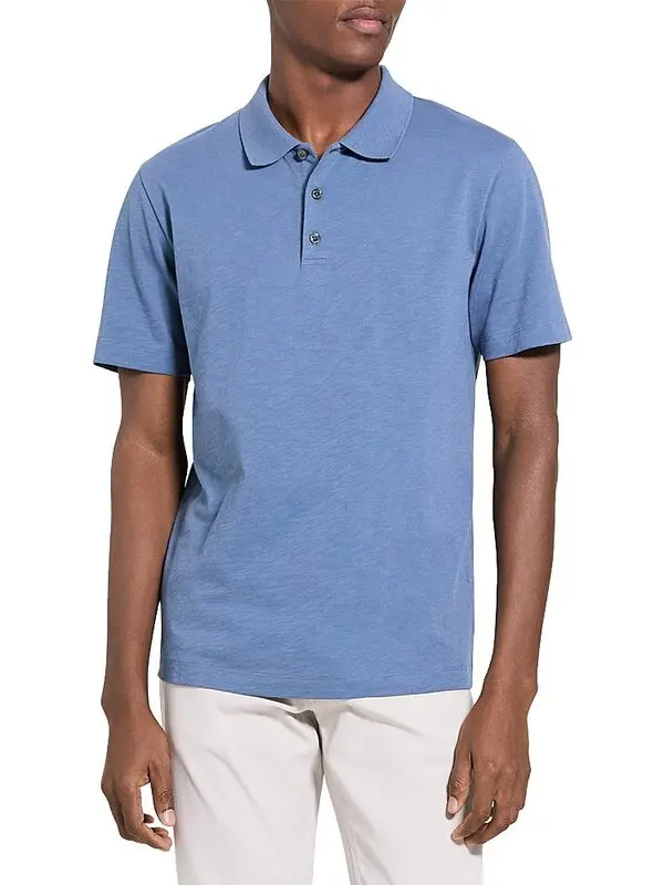 Theory Bron Polo In Cosmos Slub Cotton - Bering