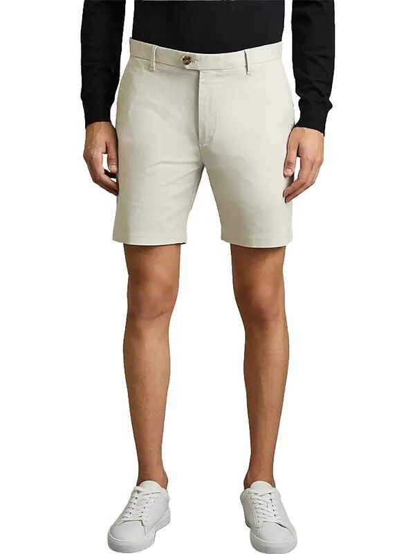 REISS Wicket Casual Chino Shorts - Off White