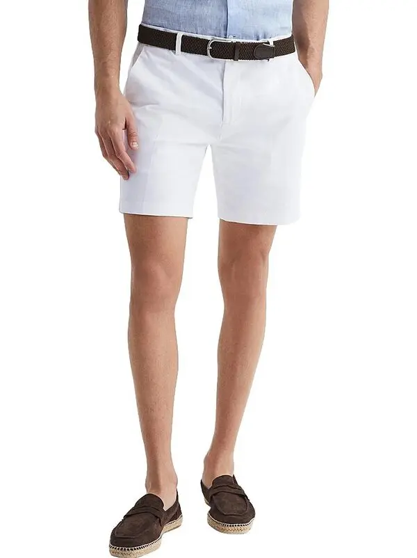 REISS Wicket Casual Chino Shorts - White