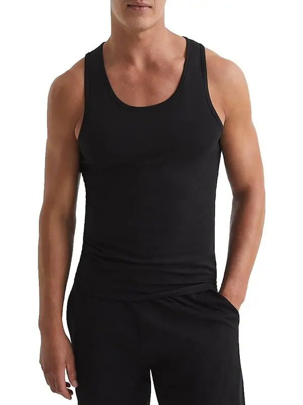 REISS Vinnie Solid Tank - Black