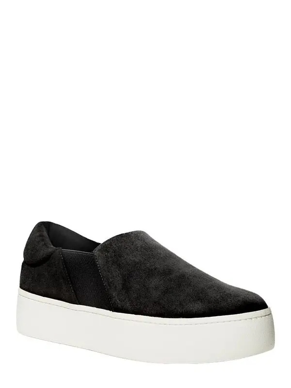Vince Warren Slip-on Loafer Sneakers - Black Suede