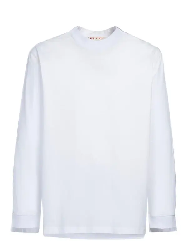Marni Yoke-detail Cotton T-shirt - White