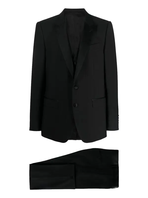 Dolce & Gabbana Three-piece Dinner Suit - Black