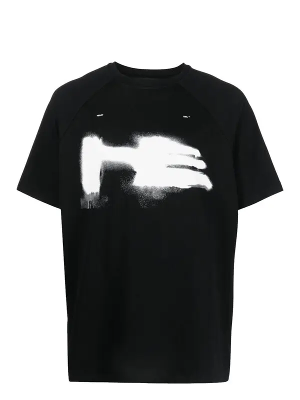HELIOT EMIL Logo-print Cotton T-shirt - Black