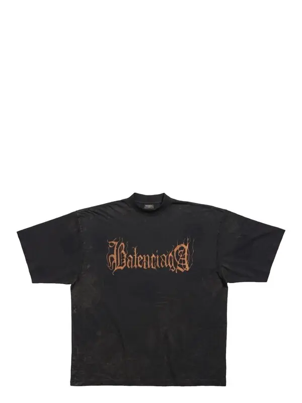 Balenciaga Heavy Metal Cotton T-shirt - Black