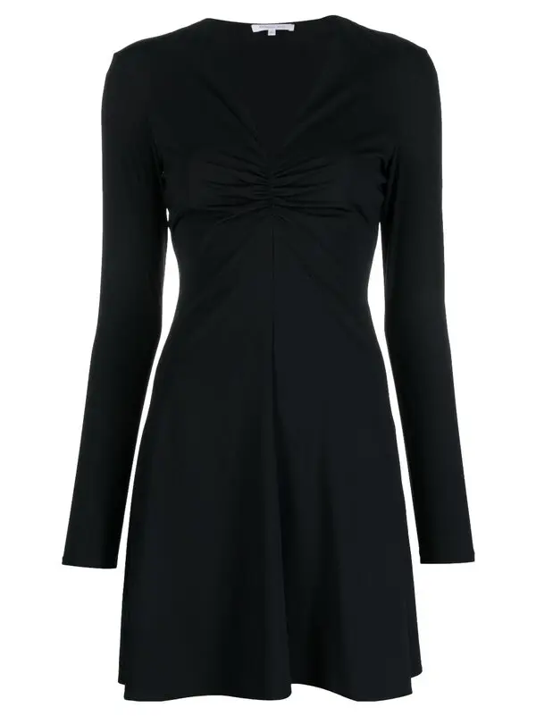 Patrizia Pepe V-neck Mini Dress - Black