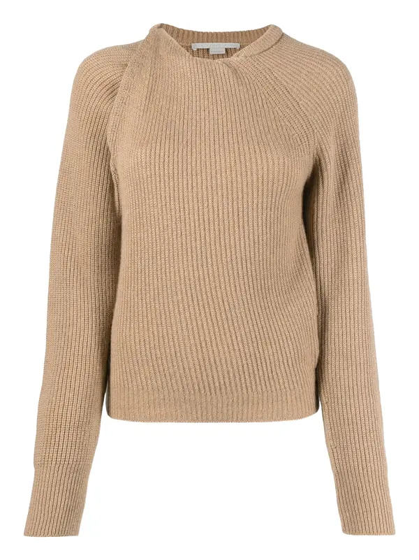 Stella McCartney Knot-detail Knitted Jumper - Brown