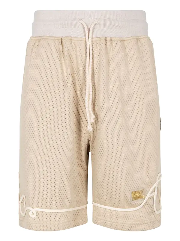 ADVISORY BOARD CRYSTALS Soutache Basketball Shorts - Neutrals