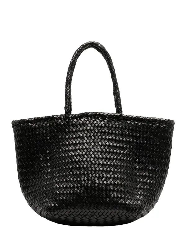 Dragon Diffusion Grace Basket Leather Tote Bag - Black