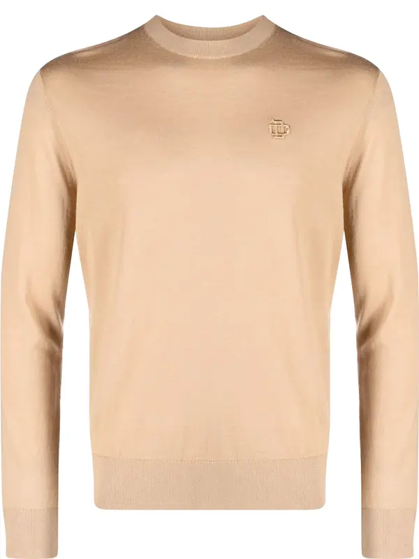 Dsquared2 Logo-embroidered Sweater - Neutrals