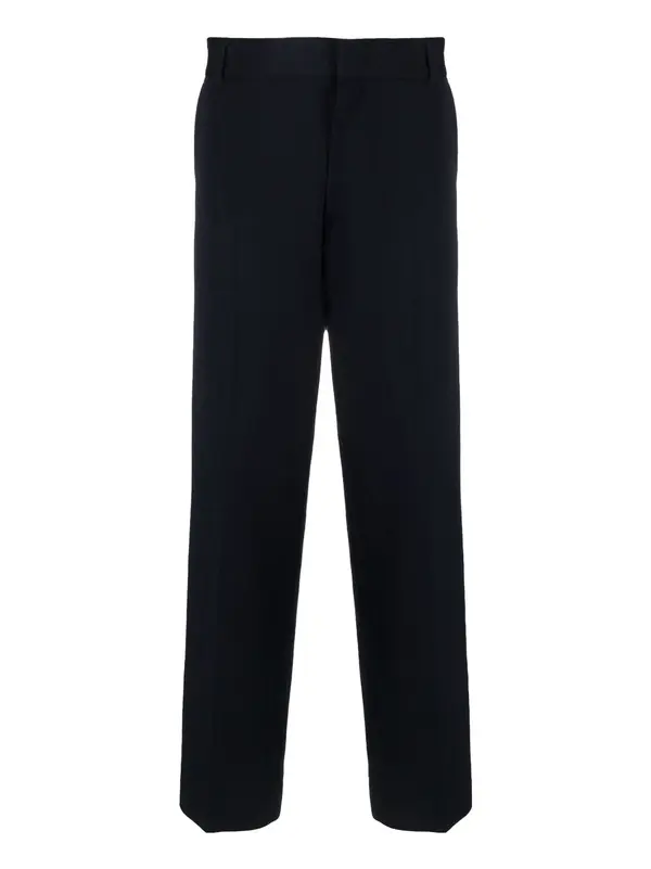 Missoni Straight-leg Wool-blend Trousers - Blue