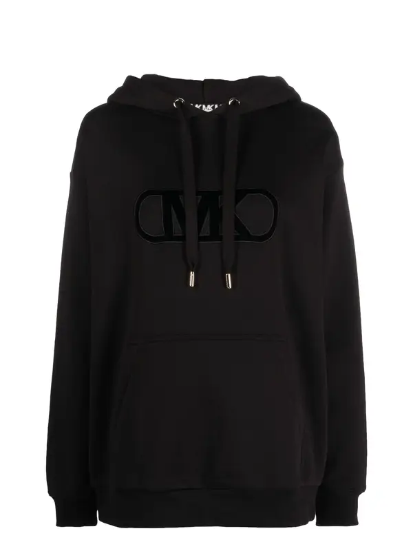 Michael Kors Logo-embossed Hoodie - Black
