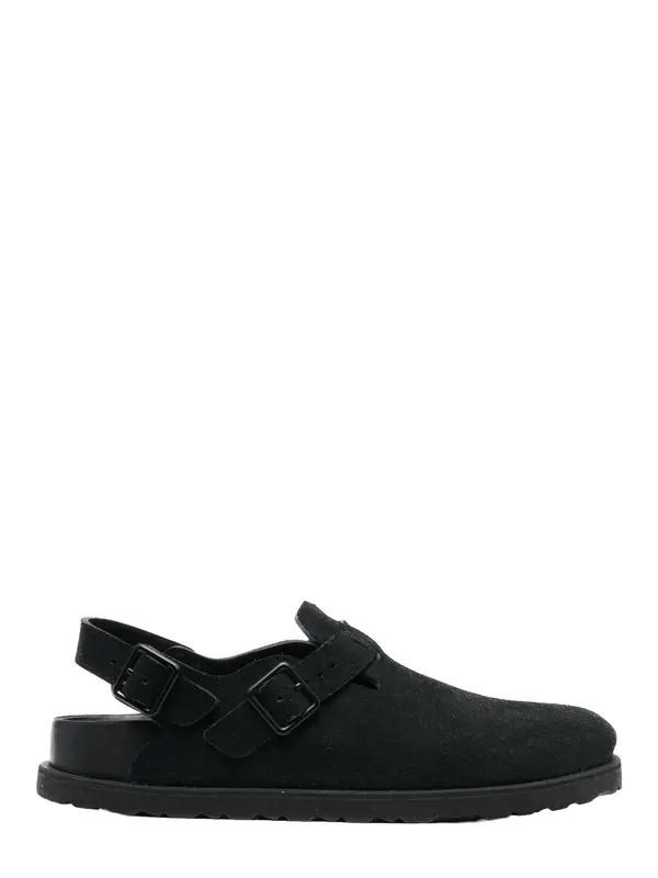 BIRKENSTOCK Tokio Suede Clogs - Black