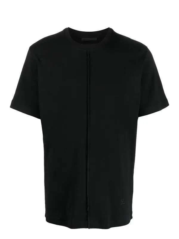Helmut Lang Logo-embroidered Cotton T-shirt - Black