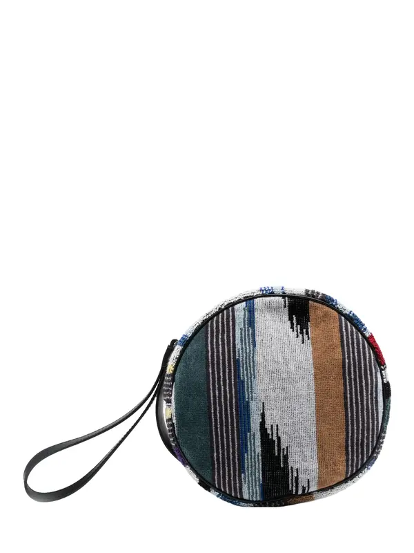 Missoni Jacquard Terry-cloth Wash Bag - Blue