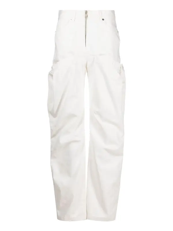 ALMAZ Hybrid Deconstructed Straight-leg Jeans - White