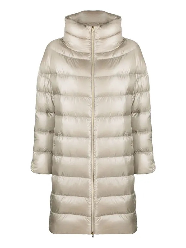 Herno Matilde Quilted Coat - Neutrals