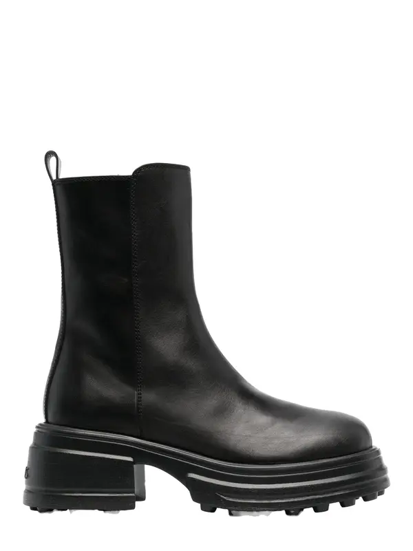 TOD'S Gomma 84k Leather Boots - Black