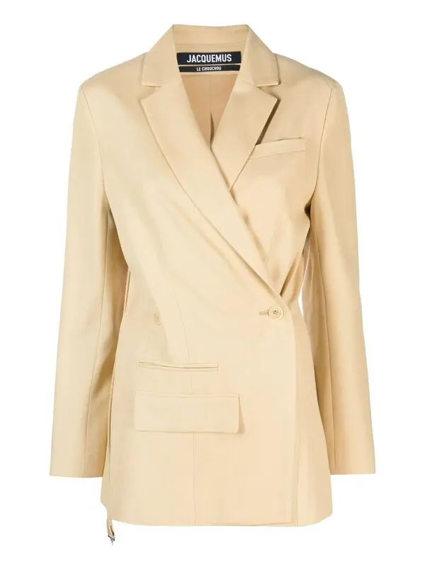 Jacquemus Le Veste Tibau Crossover Blazer - Neutrals
