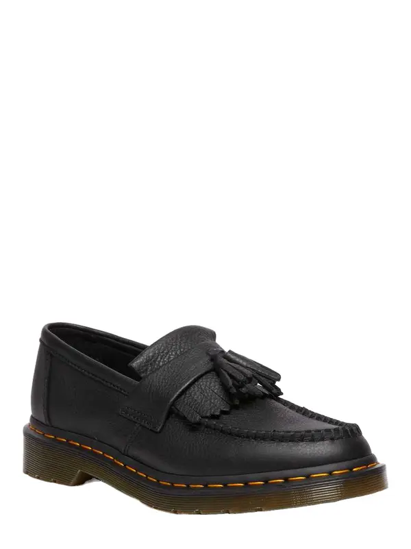 Dr. Martens Adrian Virginia Leather Tassel Loafers - Black