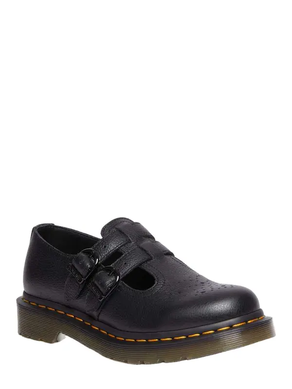 Dr. Martens 8065 Virginia Leather Mary Jane Shoes - Black