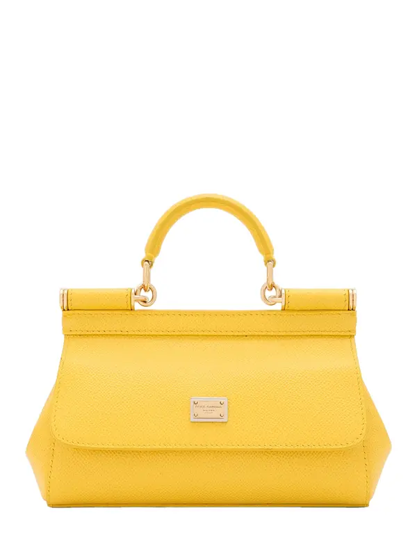 Dolce & Gabbana Mini Sicily Handbag - Yellow