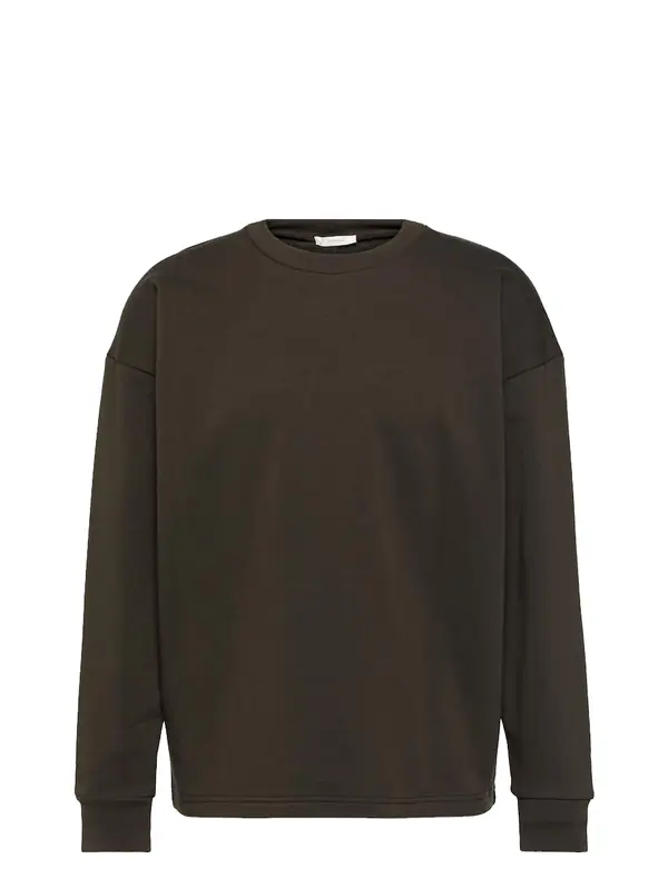 THE ROW Ezan Cotton Sweatshirt - Brown