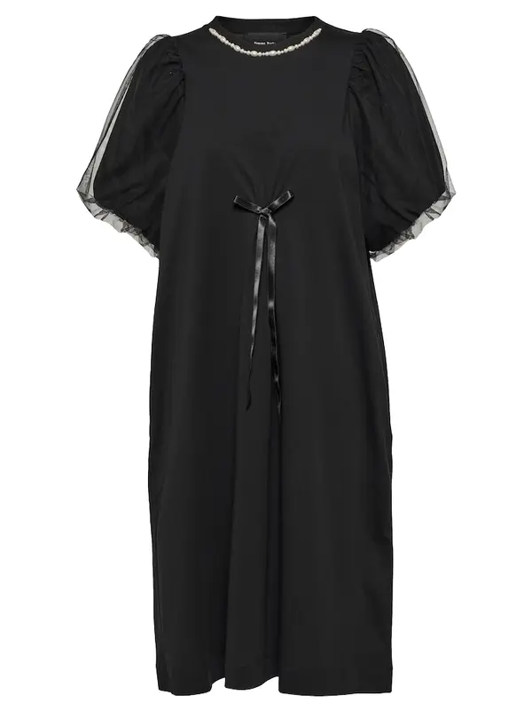 Simone Rocha Embellished Midi Dress - Black