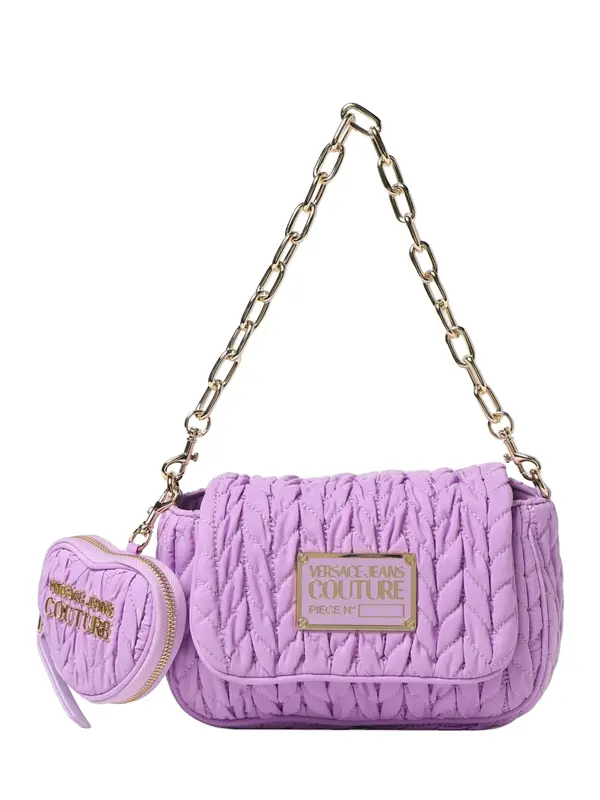 Versace Quilted Shoulder Bag - Violet