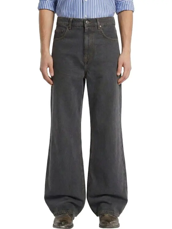GOLDEN GOOSE Wide Leg Jeans - Black