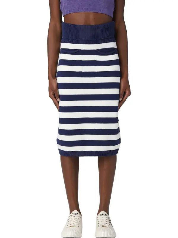 Kenzo Striped Skirt - Blue