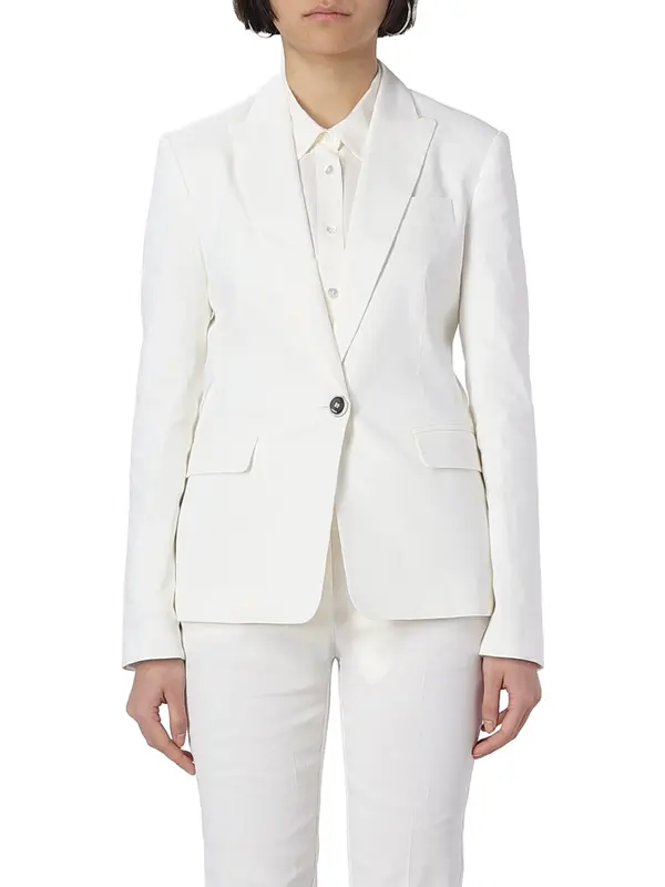 Pinko Single-breasted Jacket - White
