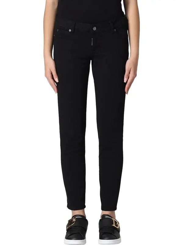 Dsquared2 Bull Cropped Jeans - Black