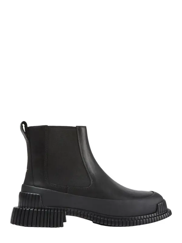 Camper Pix Ankle Boots In Calfskin - Black