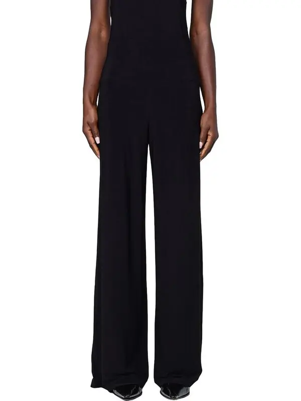 Norma Kamali Wide Leg Trousers - Black
